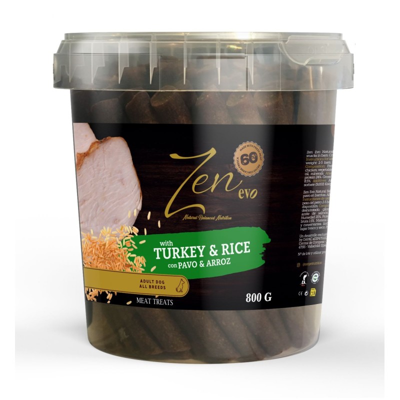 Zen Natural Balanced Nutrition turkey 800 g Evo barritas