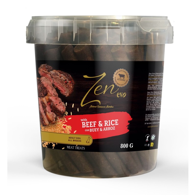 Zen Natural Balanced Nutrition Evo Barritas Snacks Ox 800 g